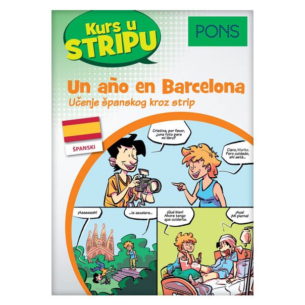 PONS kurs u stripu - španski: un año en Barcelona