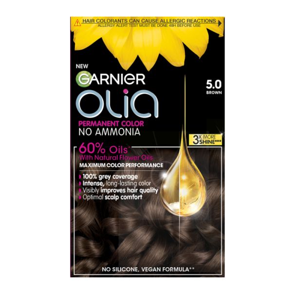 GARNIER Olia Boja za kosu, 5.0 smeđa