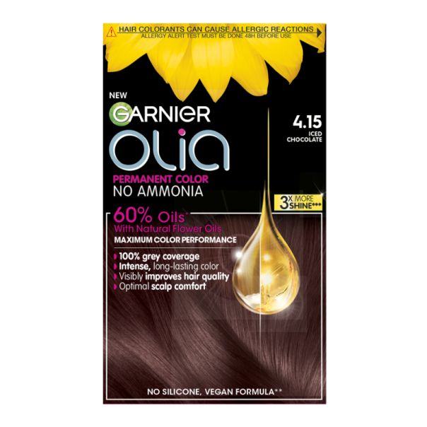 GARNIER Olia Boja za kosu, 4.15 ledeno čokoladna