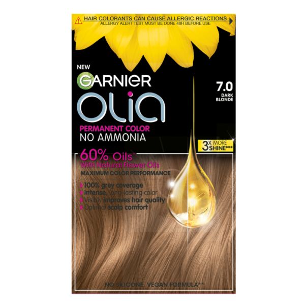 GARNIER Olia Boja za kosu, 7.0 tamno plava