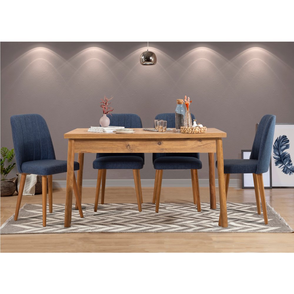 HANAH HOME TRPEZARIJSKI STO I STOLICE COSTA ATLANTICE NAVY BLUE CENA