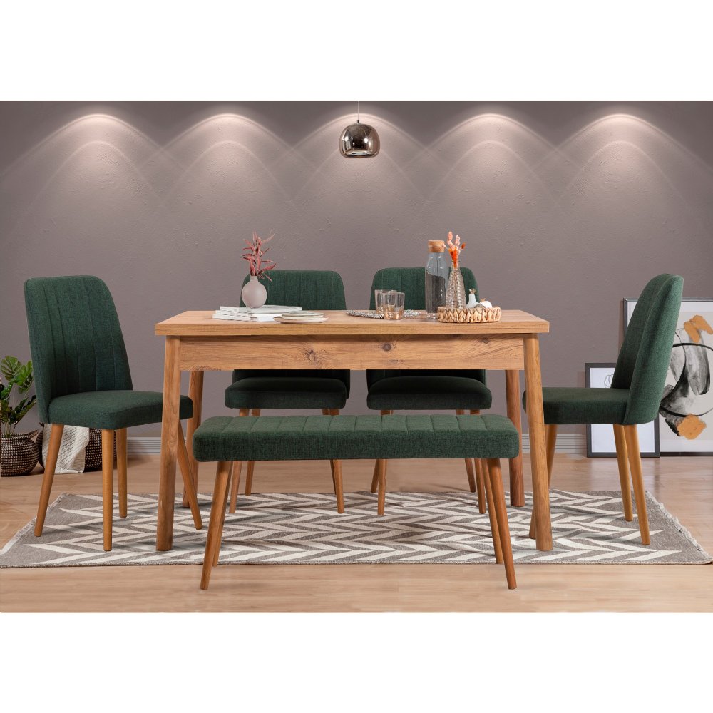 HANAH HOME TRPEZARIJSKI SET COSTA ATLANTIC GREEN