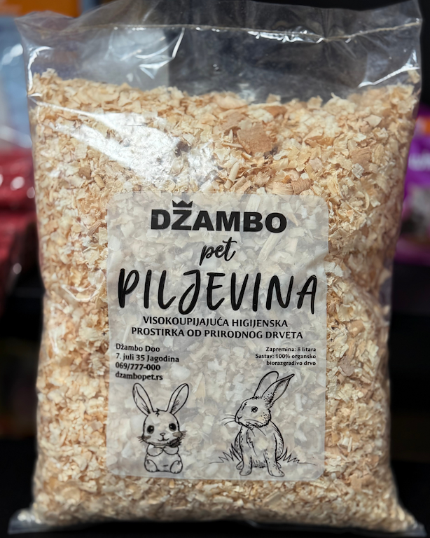 Džambo pet piljevina 8l