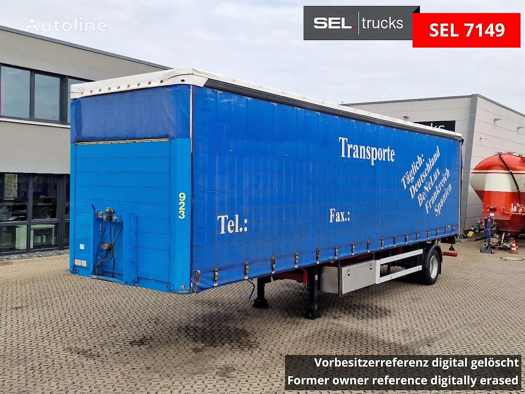 Schmitz Cargobull SCS10/L - 11,05 Ladebordwand / Lenkachse poluprikolica sa kliznom ceradom