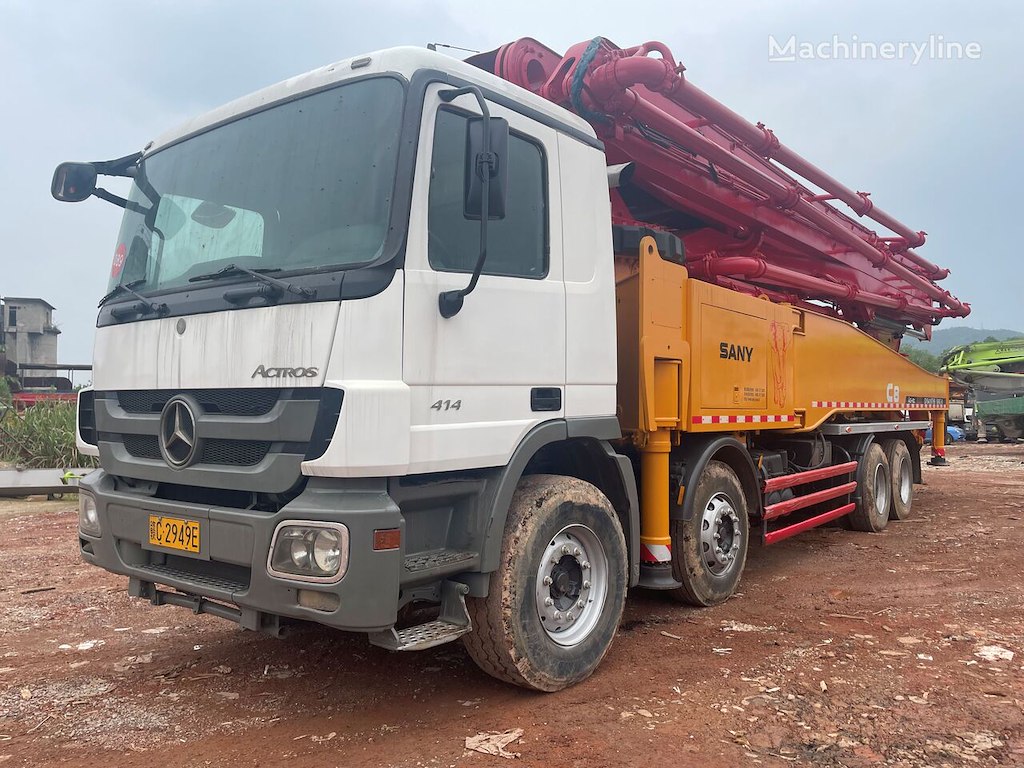 Sany Sany concrete pump truck 56 meters installed Mercedes chassis pumpa za beton