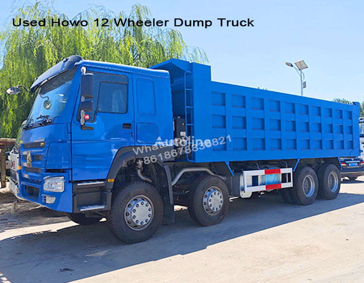 Used Howo 12 Wheeler Dump Truck for Sale kiper