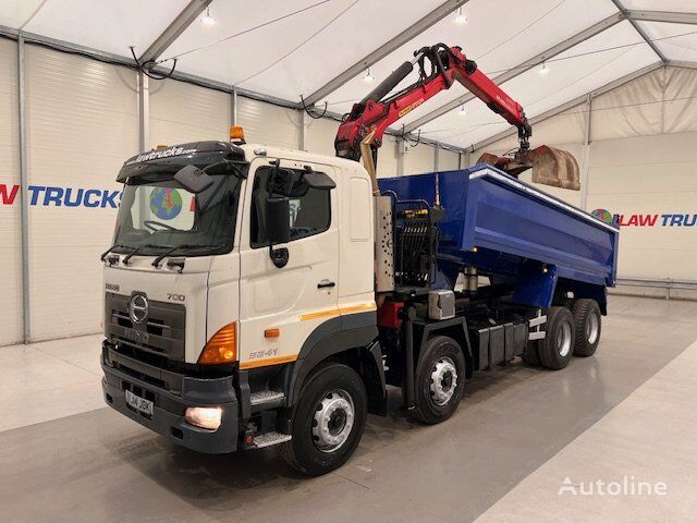 Hino 700 3241 8x4 Sleeper Cab Steel Tipper Grab kiper