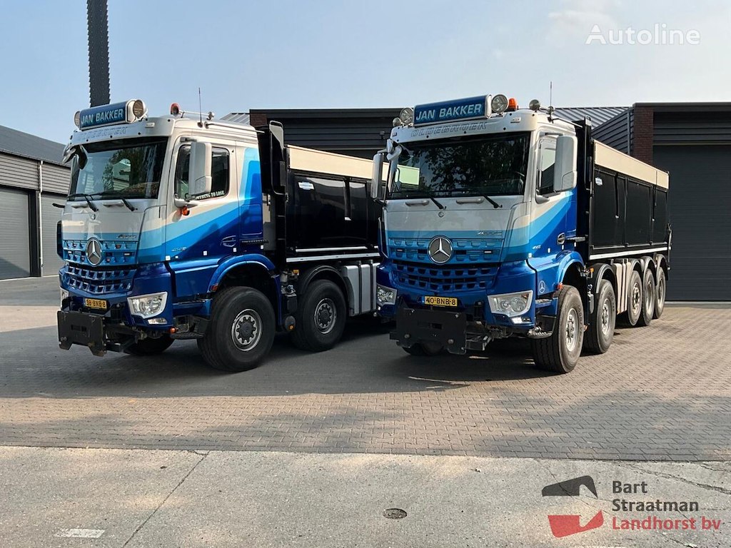 Mercedes-Benz AROCS 5048 10x8 Euro 6 Bladgeveerd met geisoleerde kipper 2 stuk kiper