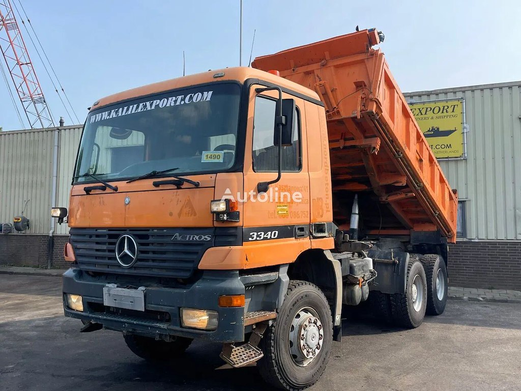 Mercedes-Benz Actros 3340 Kipper 6x6 V6 Manual Gearbox Full Steel Big Axle's G kiper