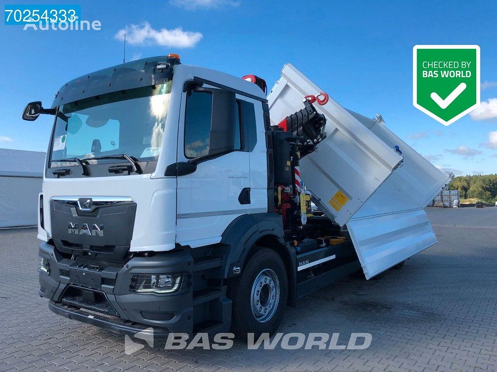 Novi MAN TGS 26.440 6X4 Fassi F235A.0.25 Kran Crane Dreiseitenkipper Euro kiper