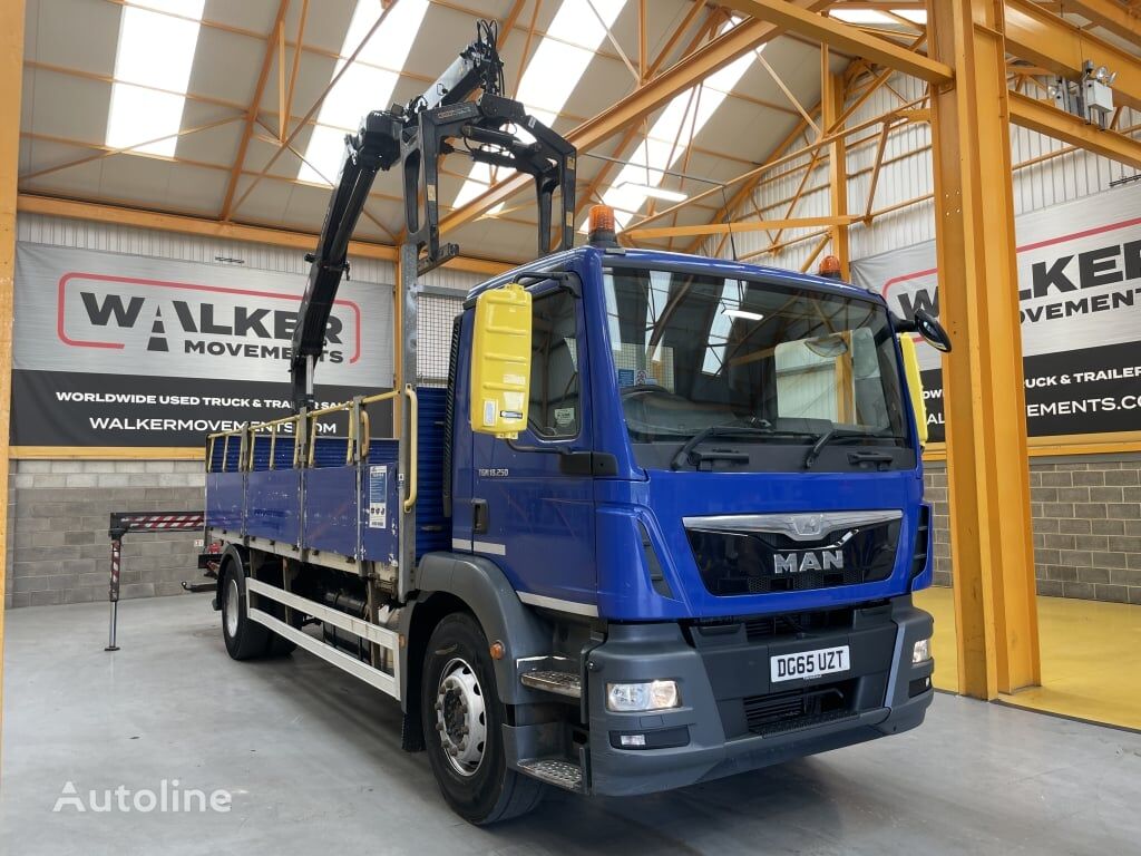 MAN TGM 18.250 *EURO 6*, 4X2 18 TONNE BRICK GRAB – 2015 – DG65 UZT kamion s ravnom platformom