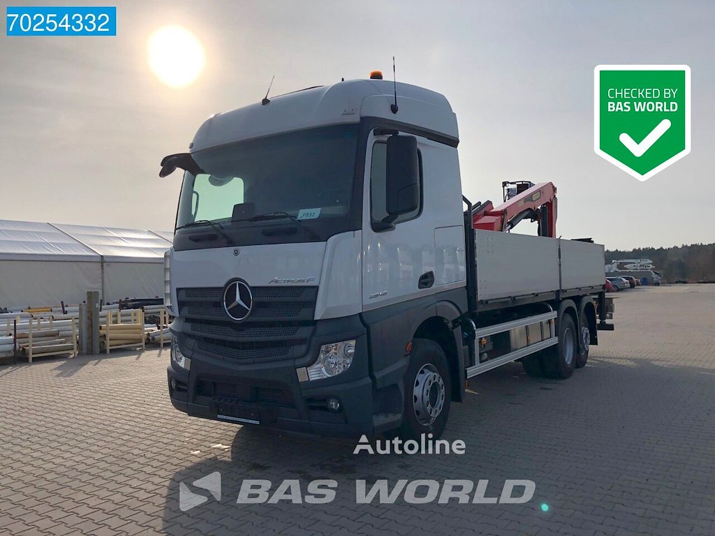 Novi Mercedes-Benz Actros 2646 6X2 Palfinger PK 20.501 L Kran Crane Automatic Euro kamion s ravnom platformom