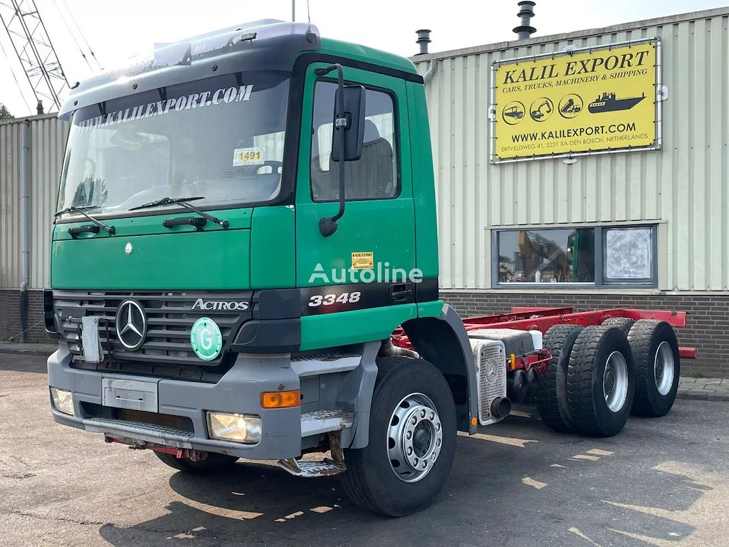 Mercedes-Benz Actros 3348 Actros Chassis 6x4 V8 EPS Full Spring Big Axle Germa kamion šasija