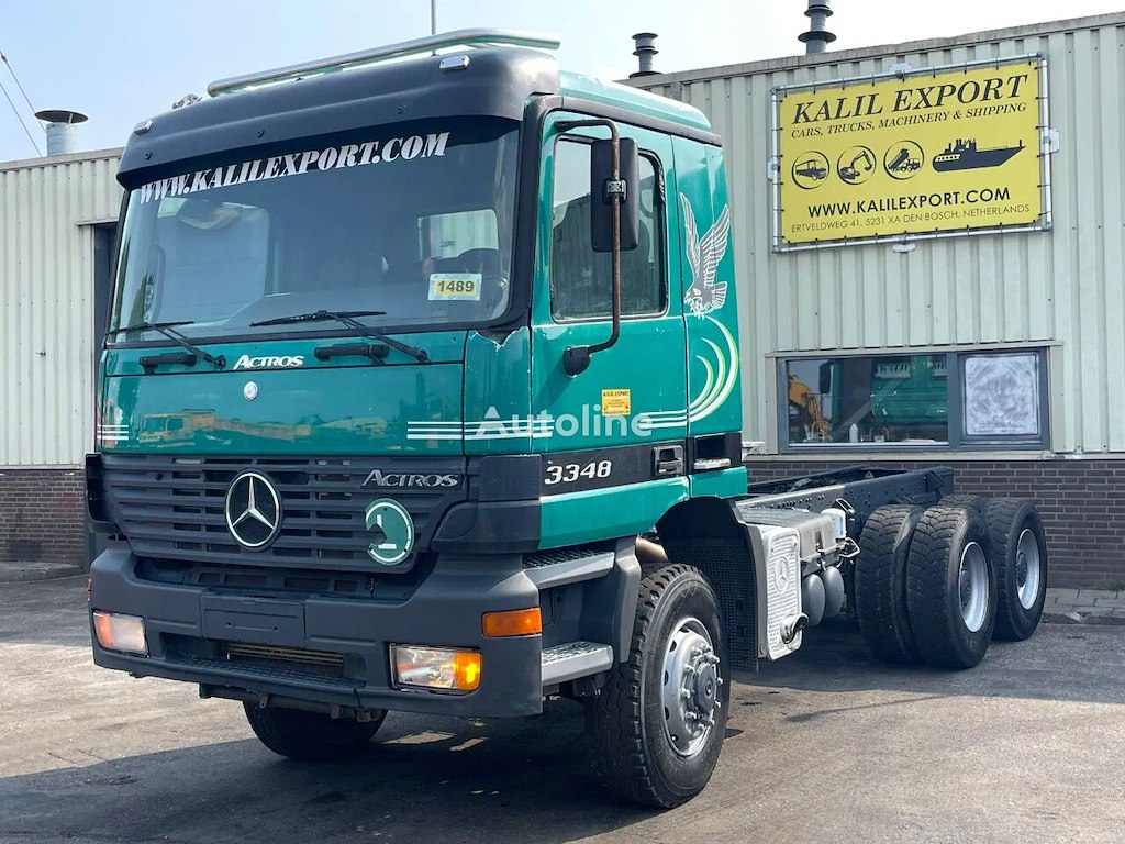 Mercedes-Benz Actros 3348 Actros Long Chassis 6x6 V8 EPS Full Spring Big Axle kamion šasija