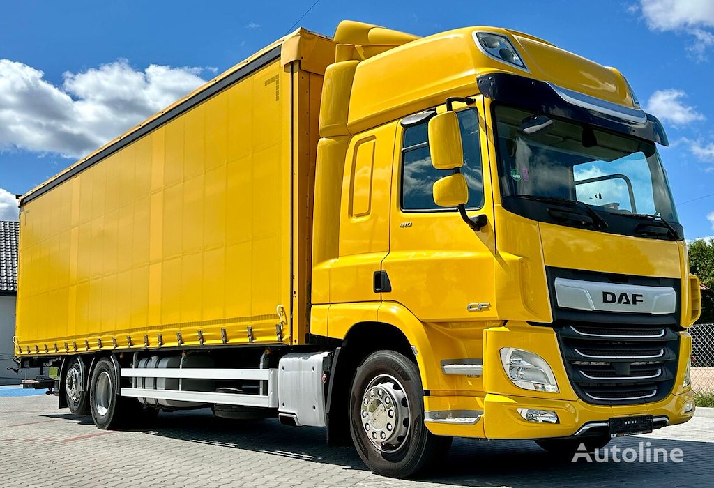 DAF CF 410 / FIRANKA / WINDA / 23 EUROPALETY / 6x2 / AUTOMAT / 2019 kamion sa klizna zavesa cerada