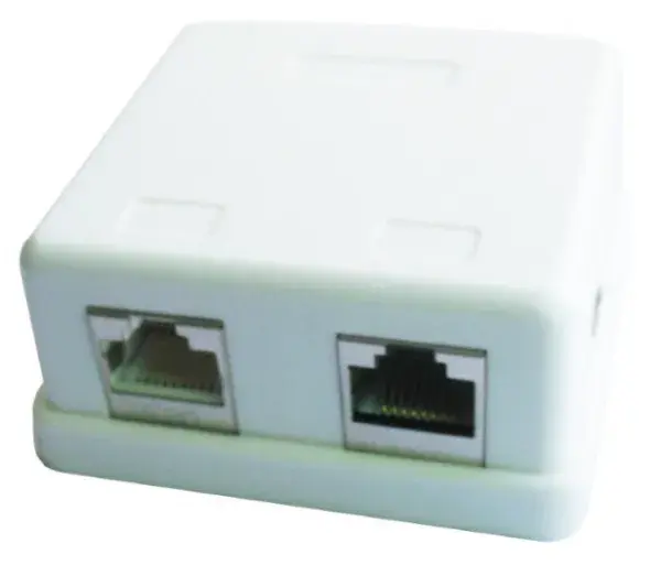 Gembird NCAC-HS-SMB2 Adapter, 2xRJ45, Beli