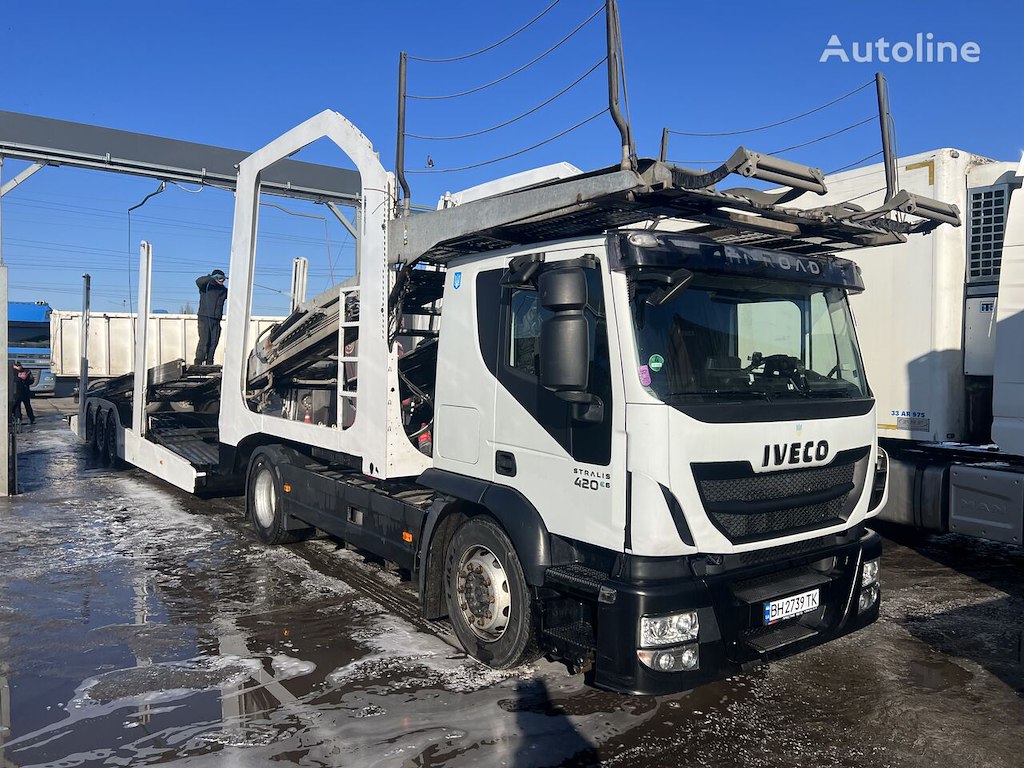 IVECO Stralis 450 autotransporter + prikolica autotransportera