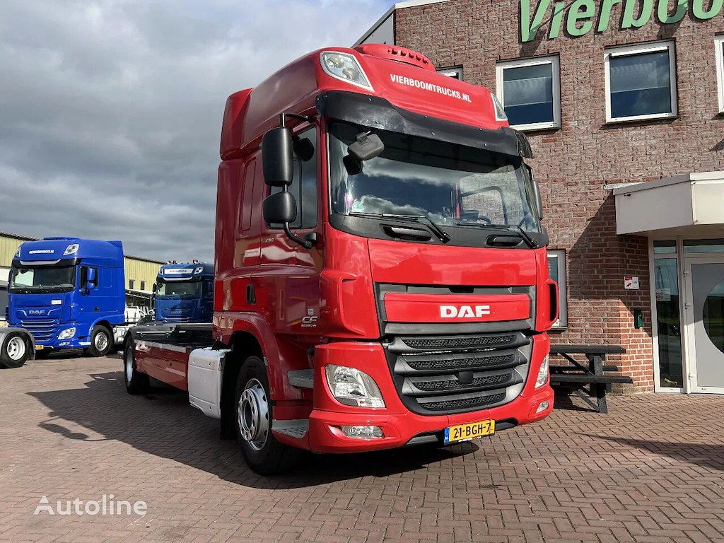 DAF CF 290 4X2 EURO6 SPACECAB RENOVA / VANGMUIL / LAADKLEP / TOP STA vozilo za prevoz kontejnera