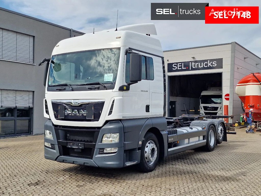 MAN TGX 26.480 6x2-2 LL ZF Intarder / Standklimaanlage / Liftachse vozilo za prevoz kontejnera