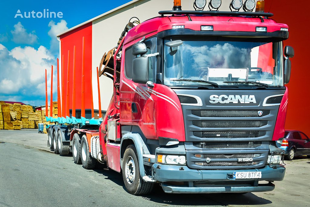 Scania R520 kamion za prevoz drva