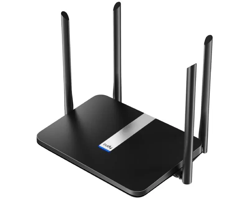 CUDY Wi-Fi ruter X6 AX1800 Dual Band Smart Wi-Fi 6 Router crni