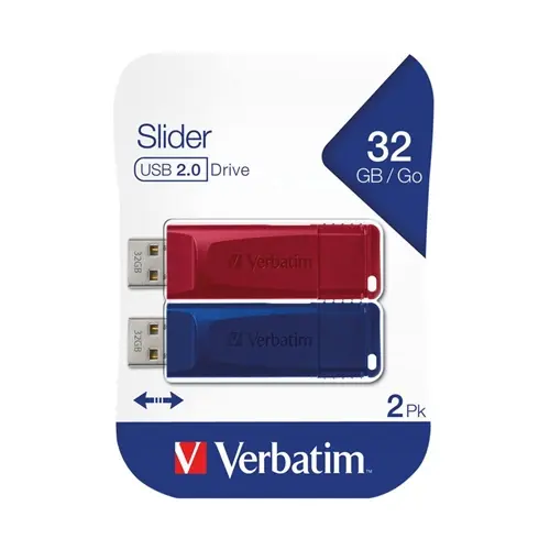 Verbatim Slider USB 2x32GB Pac