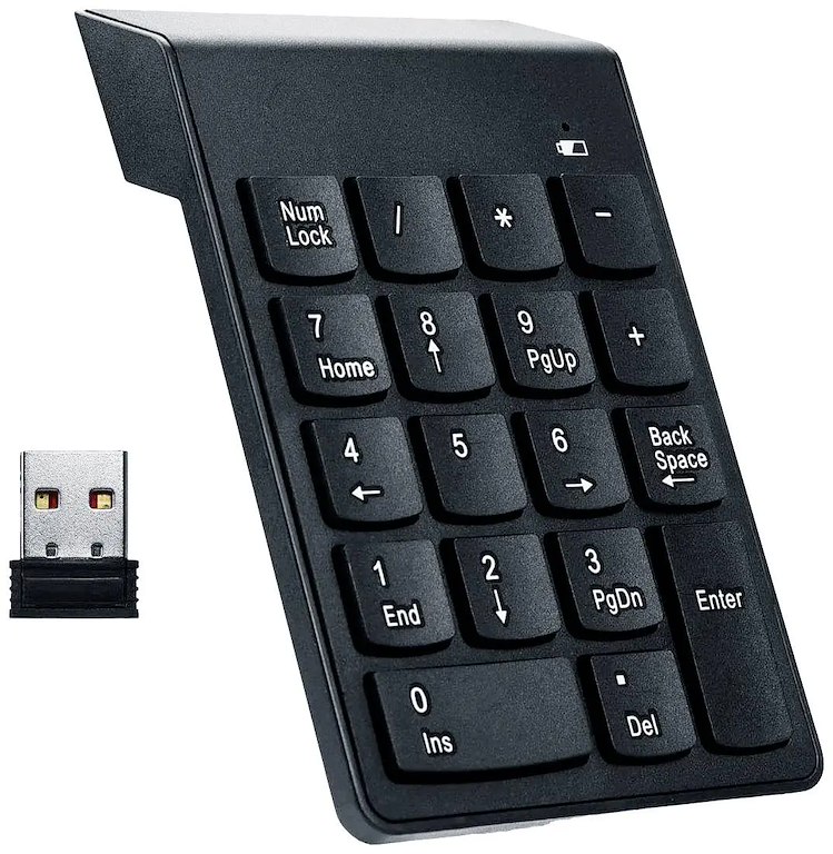 GEMBIRD Bežična numerička tastatura KPD-W-02 crna