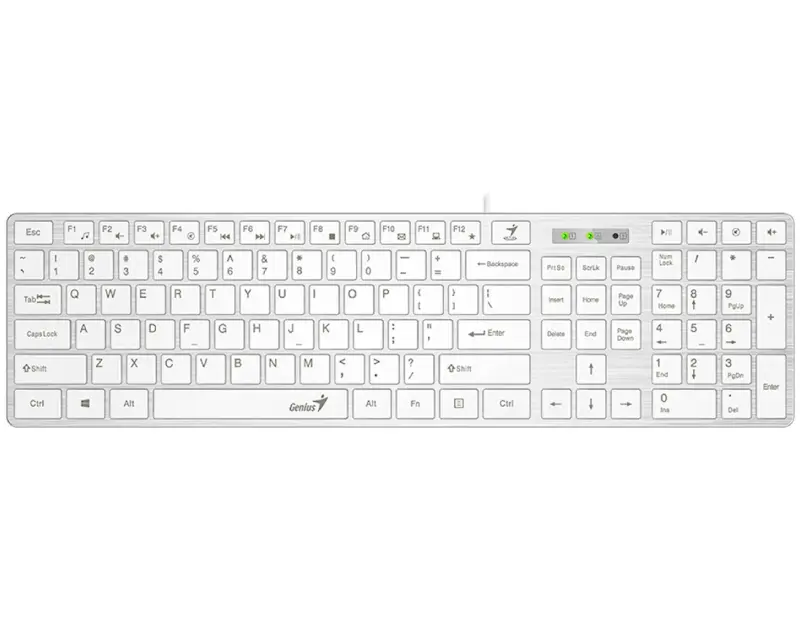 GENIUS SlimStar 126 USB US bela tastatura