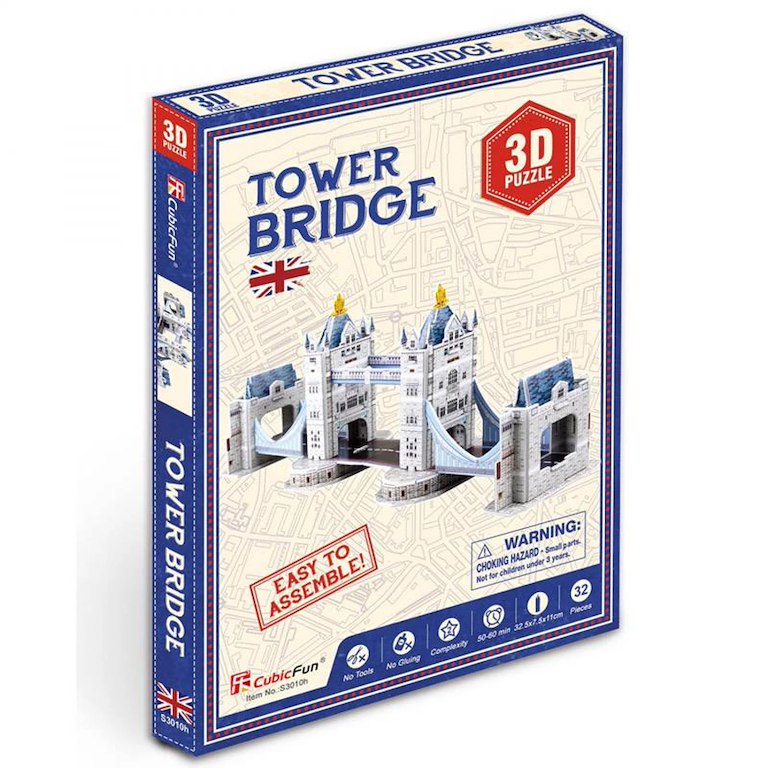 CUBICFUN PUZZLE TOWER BRIDGE S3010H