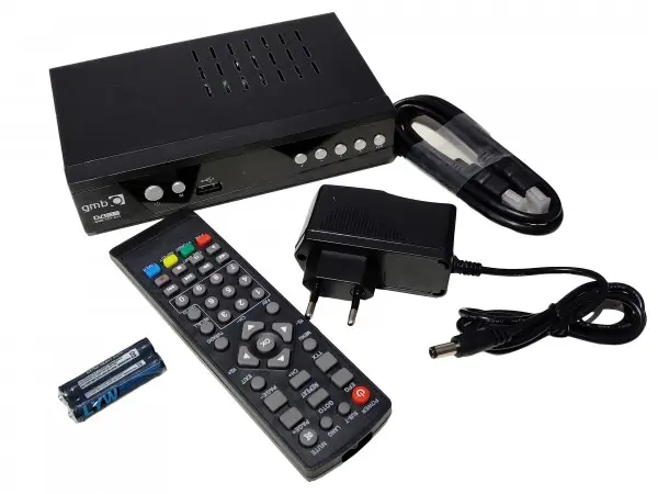 GEMBIRD Top box set TDT-033 - DVB-T2/C USB/HDMI/Scart/RF-out, PVR, Full HD,H264, hdmi-kabl crni