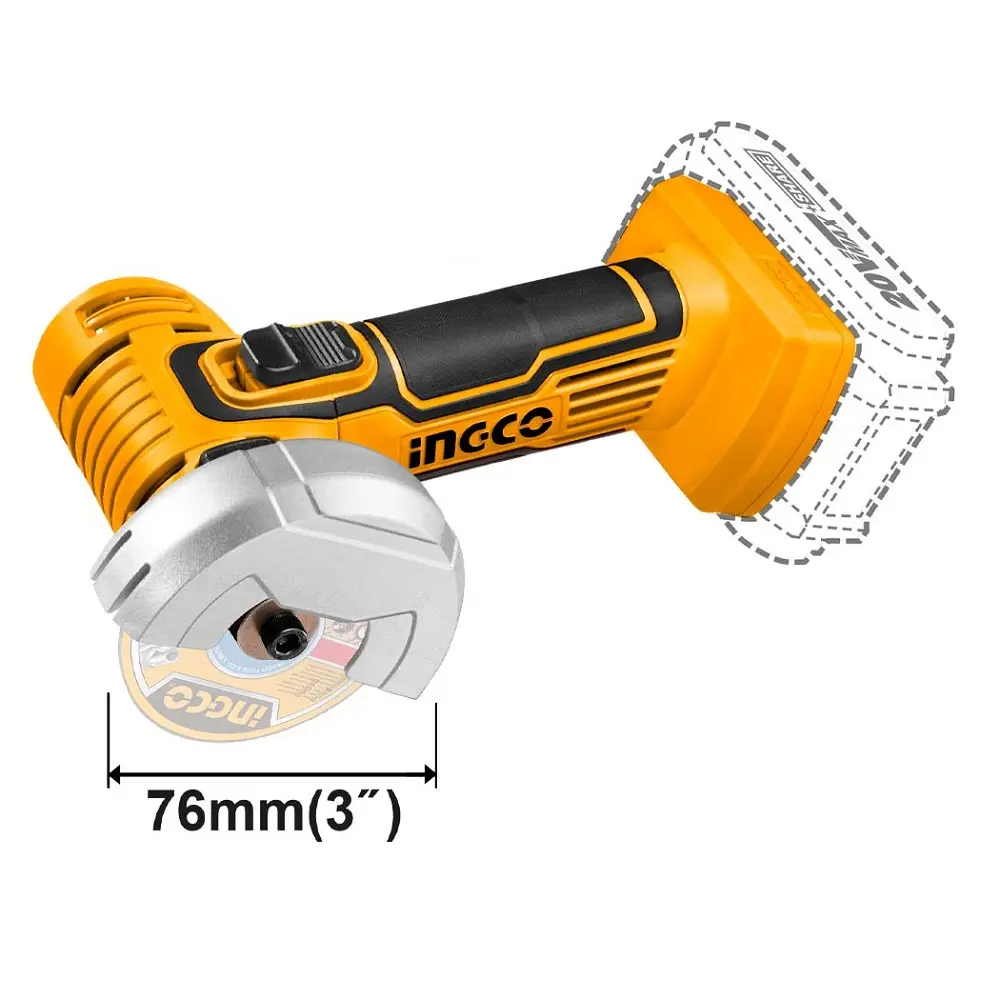 INGCO CAGLI76017 Akumulatorska mini brusilica, 20V, 2.0 Ah, 19500rpm