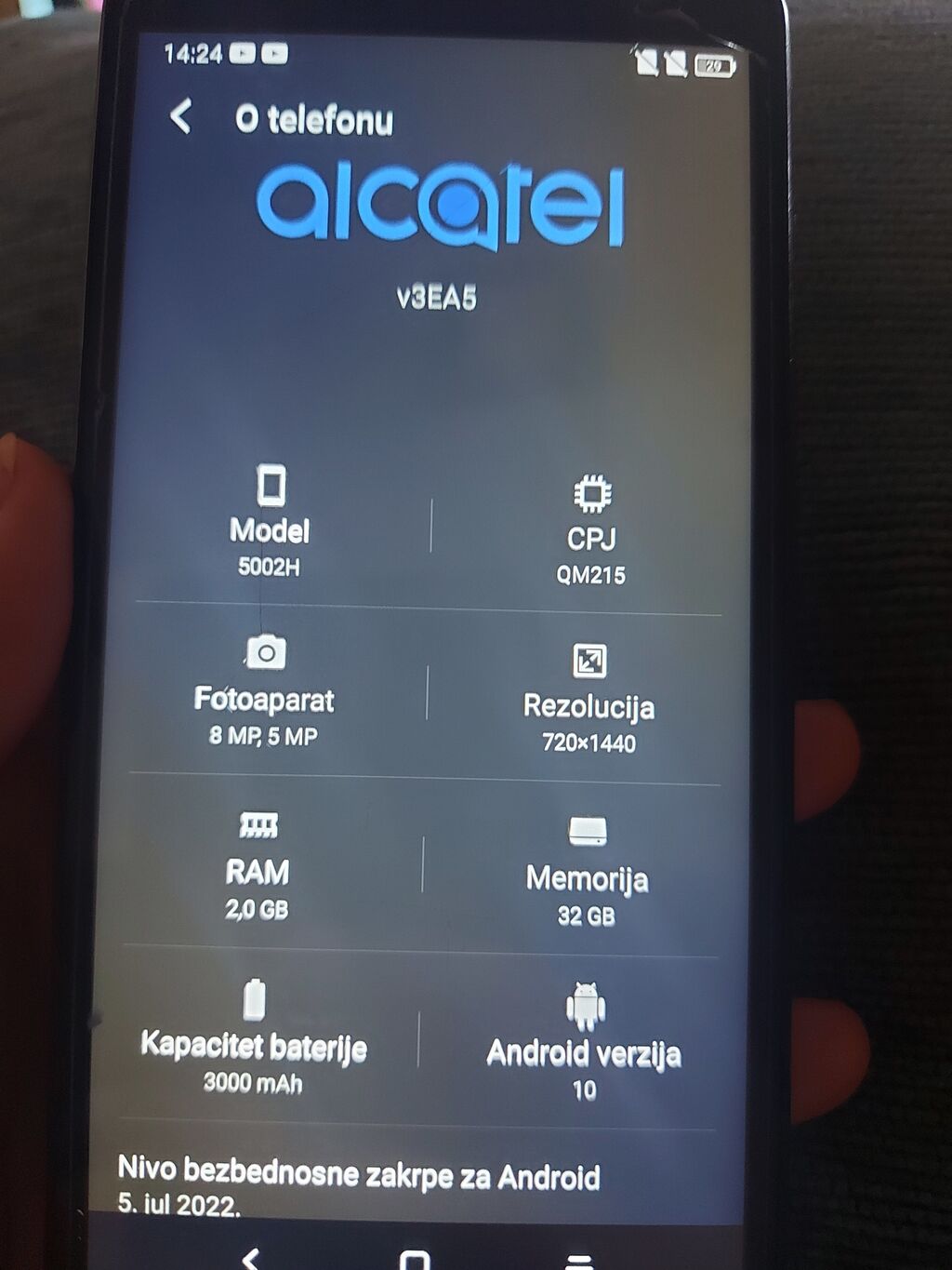 Alcatel OT 500, 32 GB, bоја - Crna