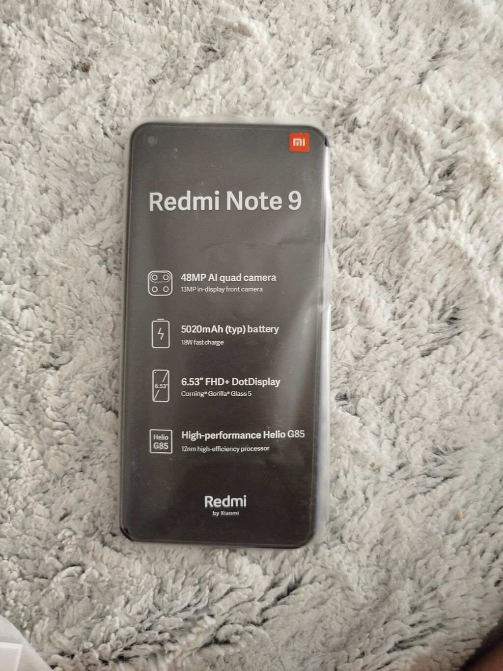 Xiaomi Redmi Note 9, 4 GB, bоја - Tamnoplava, Otisak prsta, Dual SIM