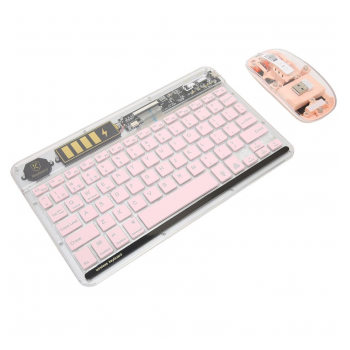 Bezicna Tastatura i Mis pink