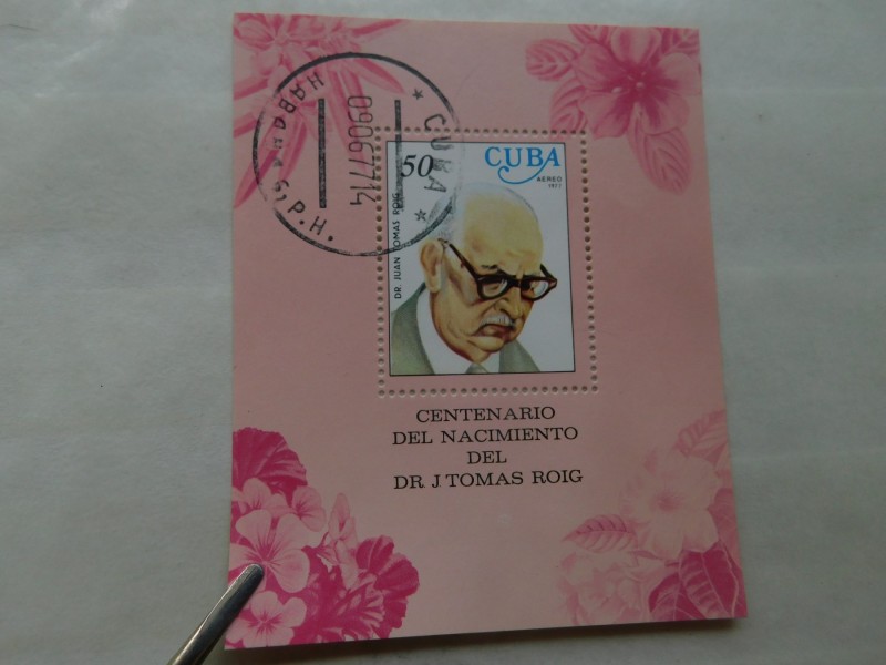 CORREOS DE CUBA 1977 BLOK