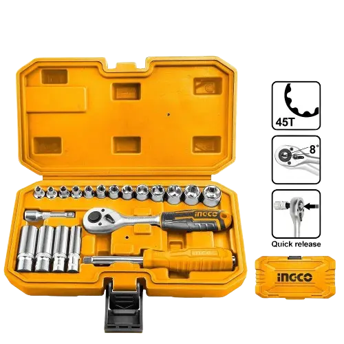 INGCO HKTS14201 Set gedora, 1/4”, 20 komada