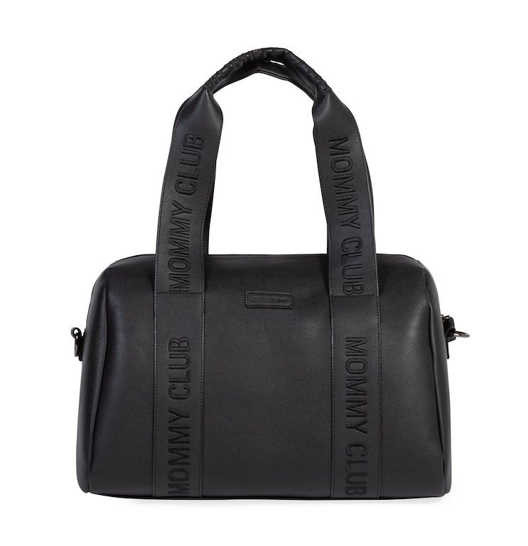 Mommy Club Nursery Bag - Signature - Vegan Leather - Black