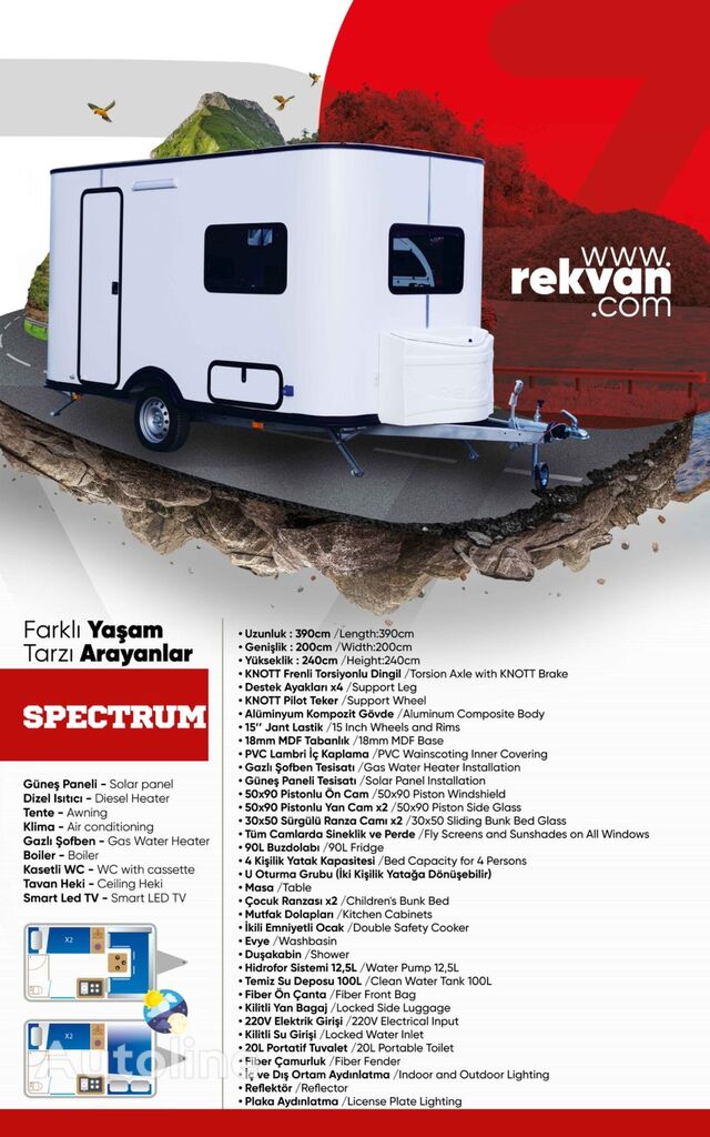 Nova Rekvan Karavan SPECTRUM kamp prikolica