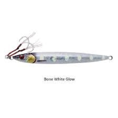 VARALICA JIG 3D SLIM MINNOW BONE WHITE GLOW 12,5CM/60GR