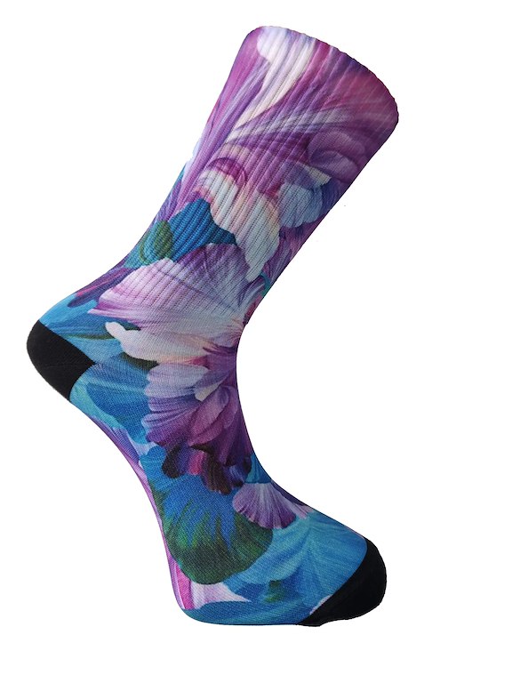 SOCKS BMD Čarape art.4686 Cveće plave