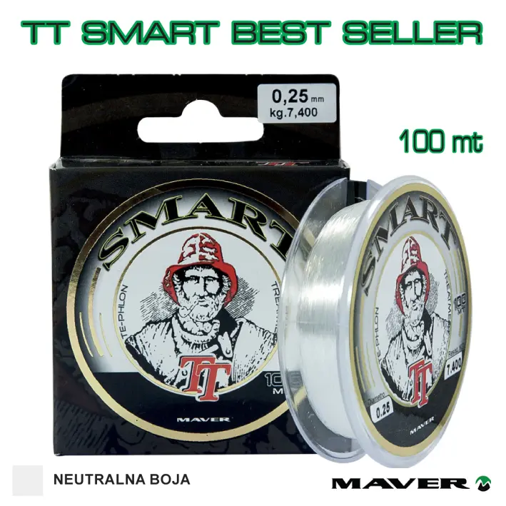 Maver Najlon Tt Smart Best Seller, 100m, 0,12mm