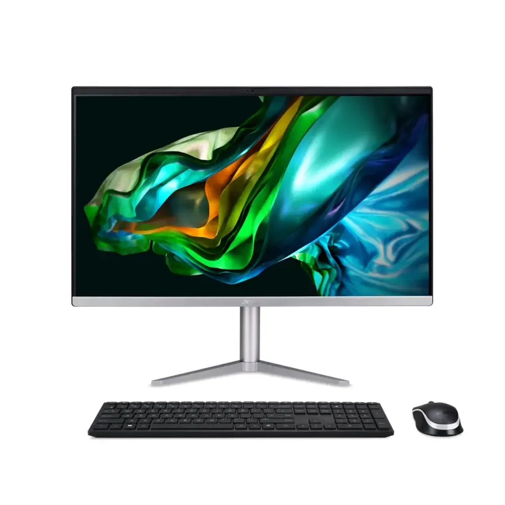 ACER All in One računar 24" C24 - 1300 R5-7525U/16GB/1024GB/ESHELL, Miš + Tastatura YU, Sivi