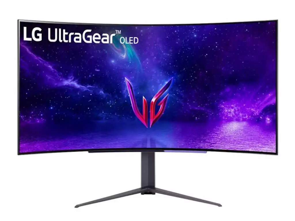 Gejming monitor LG 45GR95QE-B 45"/OLED,zakrivljen,21:9/3440x1440/240Hz/0,03ms/HDMIx2,DP,USB/Gsync,freesync