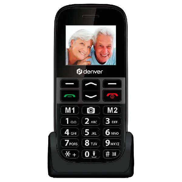 DENVER BAS-18500MEB Mobilni Telefon, 2G, Dual SIM, 1.77", Crni