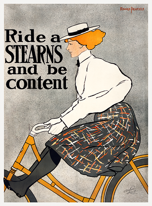 Ride a Stearns and be content (1896)
