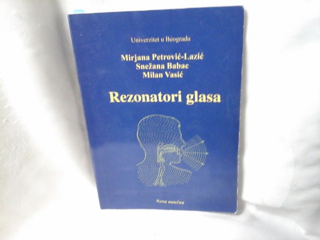 Rezonatori glasa Mirjan Petrović lazić Snežana Babac