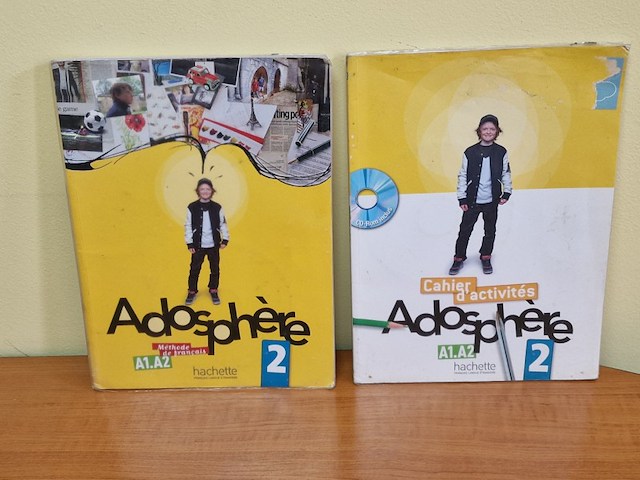 Adosphere 2 komplet udžebnik, radna sveska + 2 CD-a