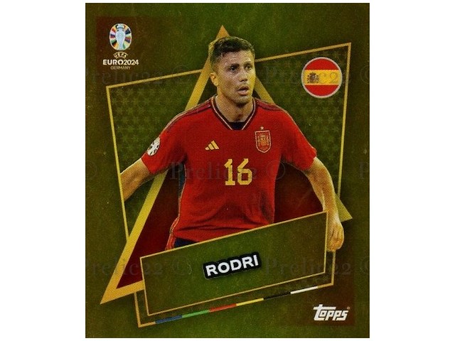 EURO 2024 Germany ESP SP RODRI, bez potpisa