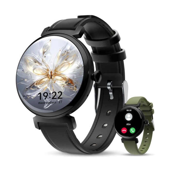 Oukitel BT30 Smart Watch for Women 160mAh/Heart rate/SpO2/Blood Preasure/Accelerometer/Crna