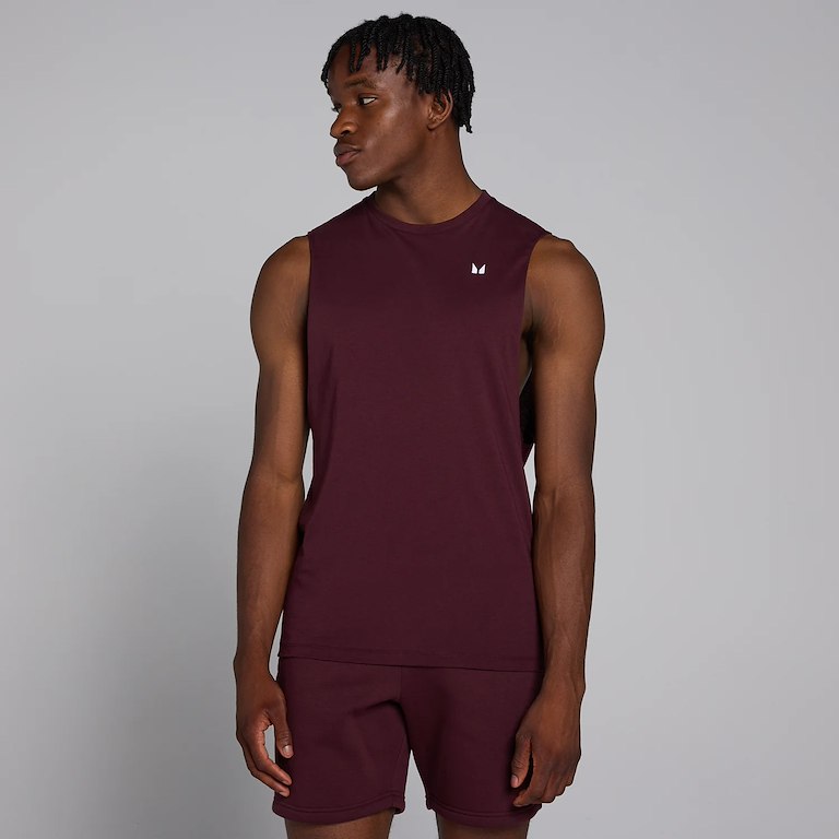 MP Men's Rest Day Drop Armhole Tank Top - muška majica bez rukava - tamnobordo